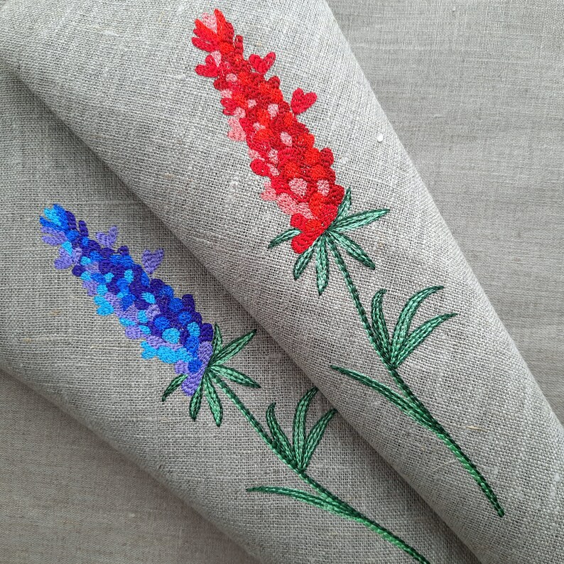 Bluebonnet Machine Embroidery Design 6 SIZES Sketch Machine - Etsy