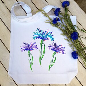 Cornflower Machine Embroidery Design 2 SIZES, Digital Machine ...