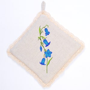 Bellflower Machine Embroidery Design 3 SIZES, Field Bluebell Digital ...