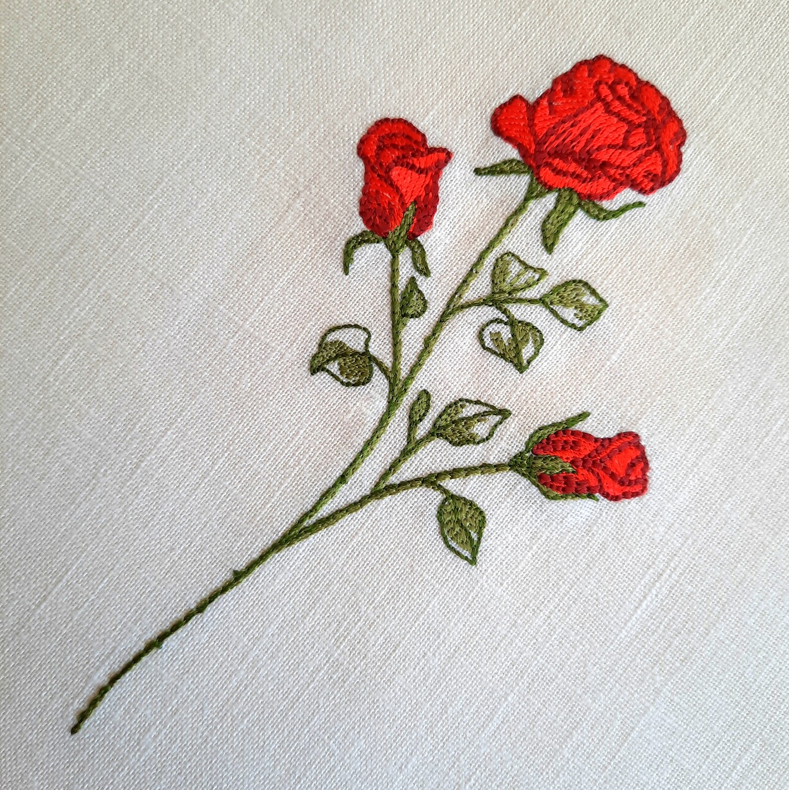 Rose Machine Embroidery Design 3 SIZES Sketch Machine | Etsy