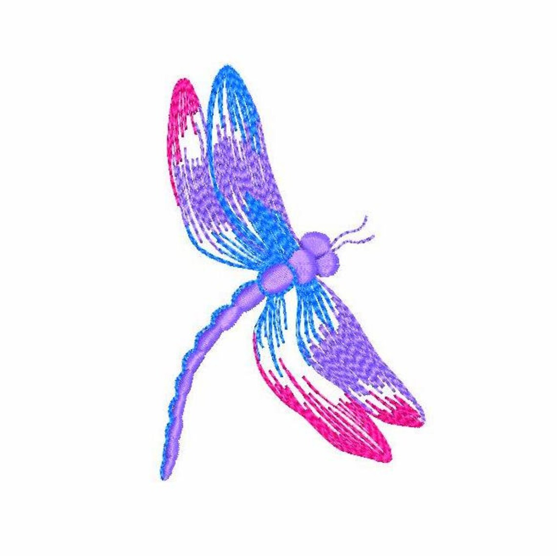 Dragonfly Machine Embroidery Design 3 SIZES Sketch Machine | Etsy