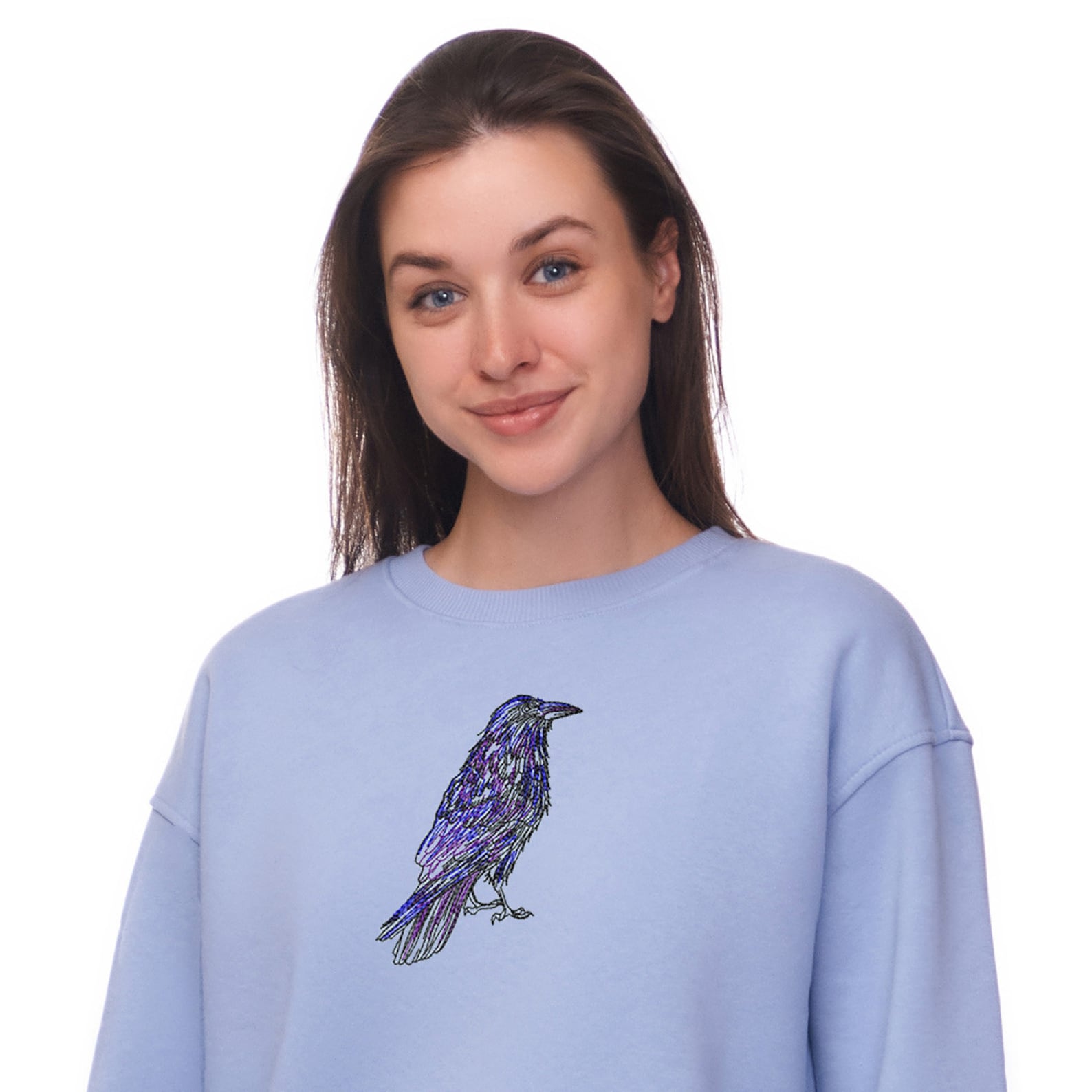 Raven Machine Embroidery Design 6 SIZES, Dark Raven Digital Embroidery ...