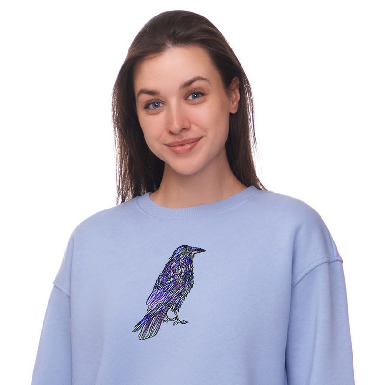 Raven Machine Embroidery Design 6 SIZES Dark Raven - Etsy