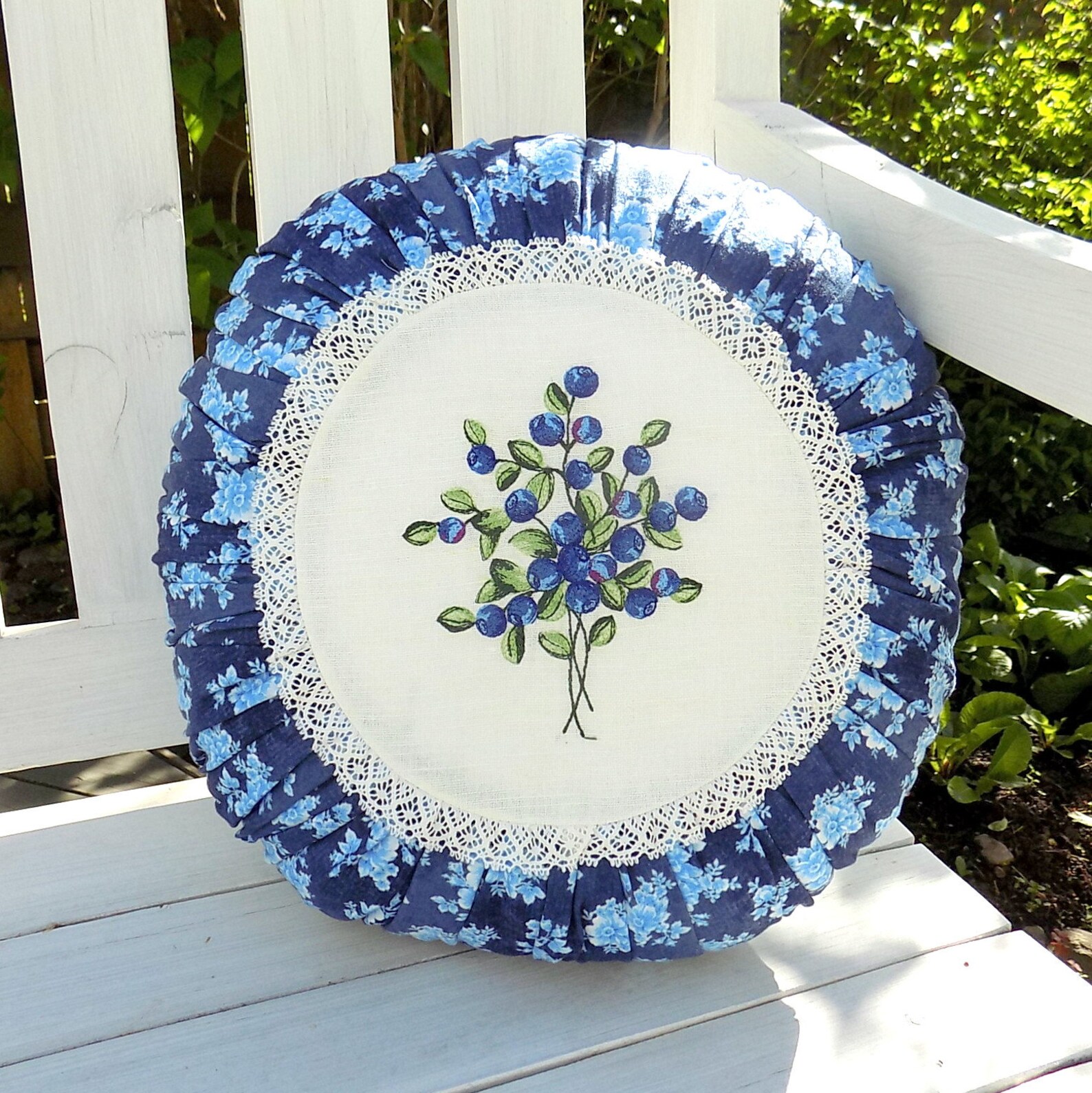 Blueberry Machine Embroidery Design, Blueberry Bouquet Digital ...