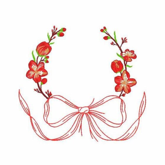 Monogram Frame Machine Embroidery Design Sketch Machine | Etsy