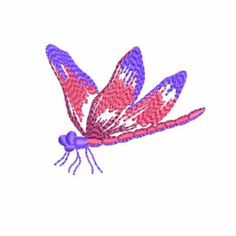 Dragonfly Machine Embroidery Design 3 SIZES Sketch Machine - Etsy