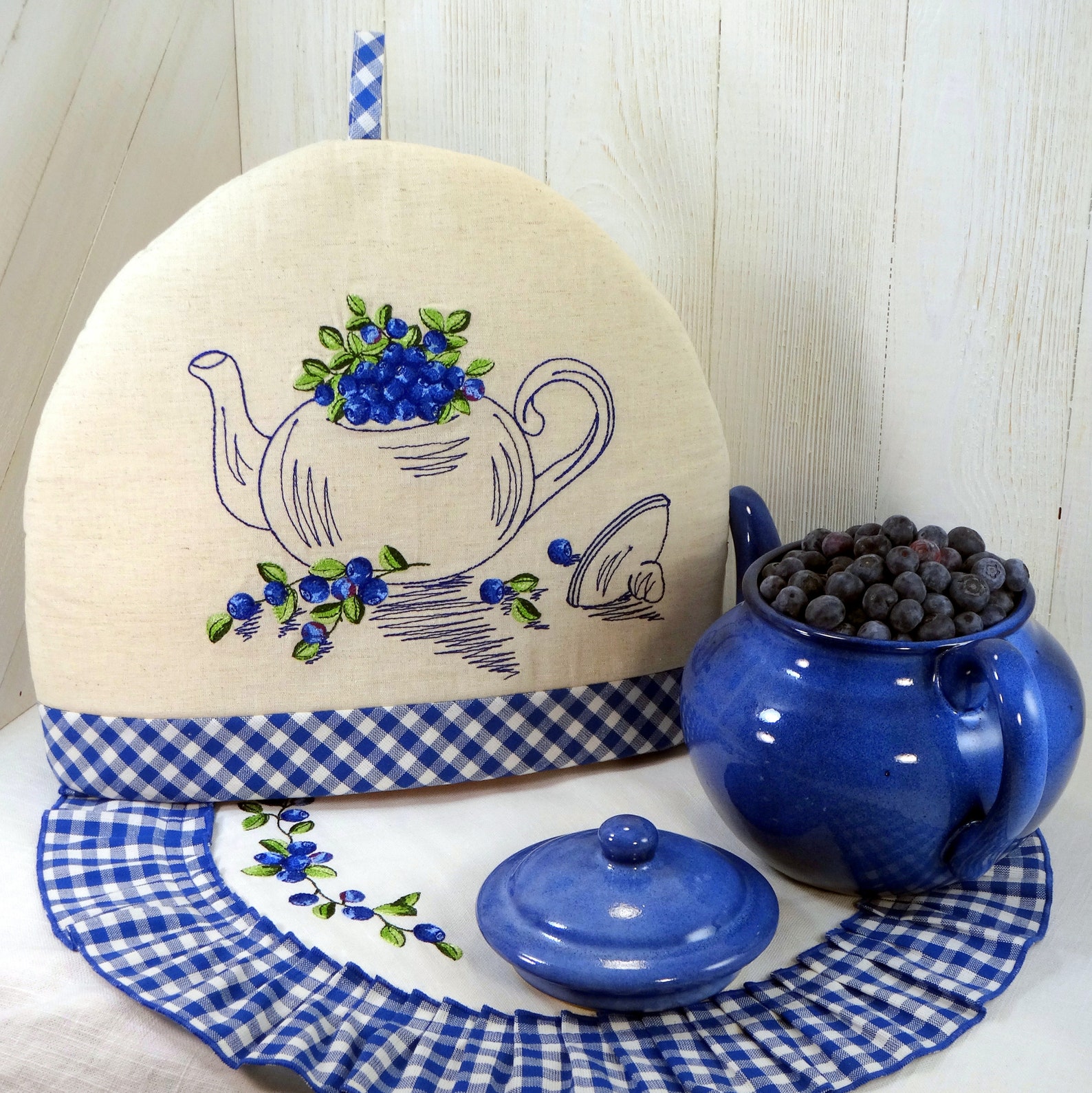Berry Teapot Machine Embroidery Design Digital Machine - Etsy