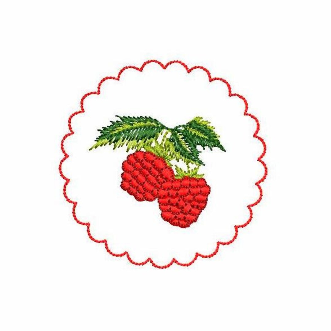 Raspberry Machine Embroidery Design, Sketch Machine Embroidery ...