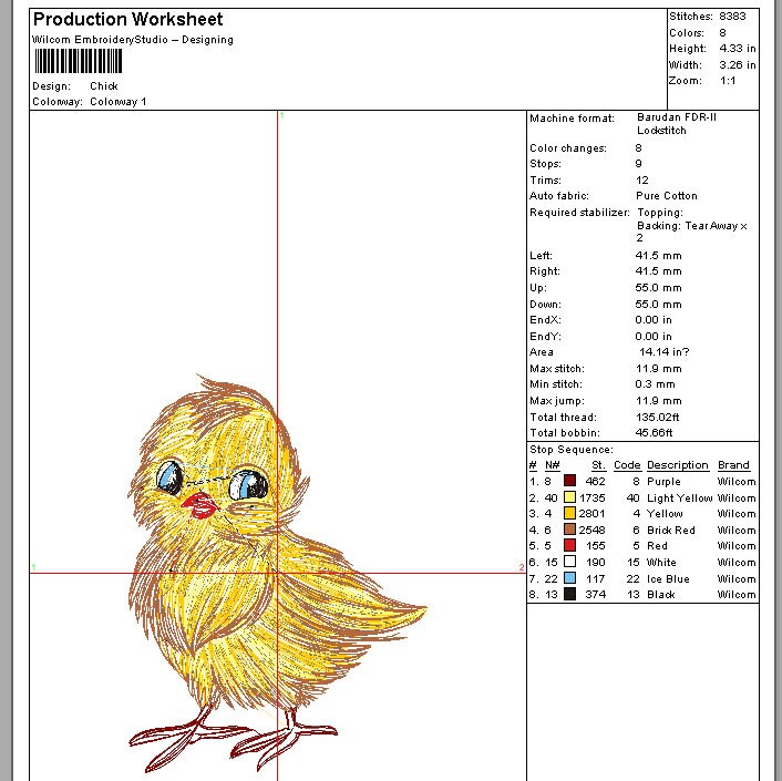 Chick Machine Embroidery Design Sketch Machine Embroidery - Etsy