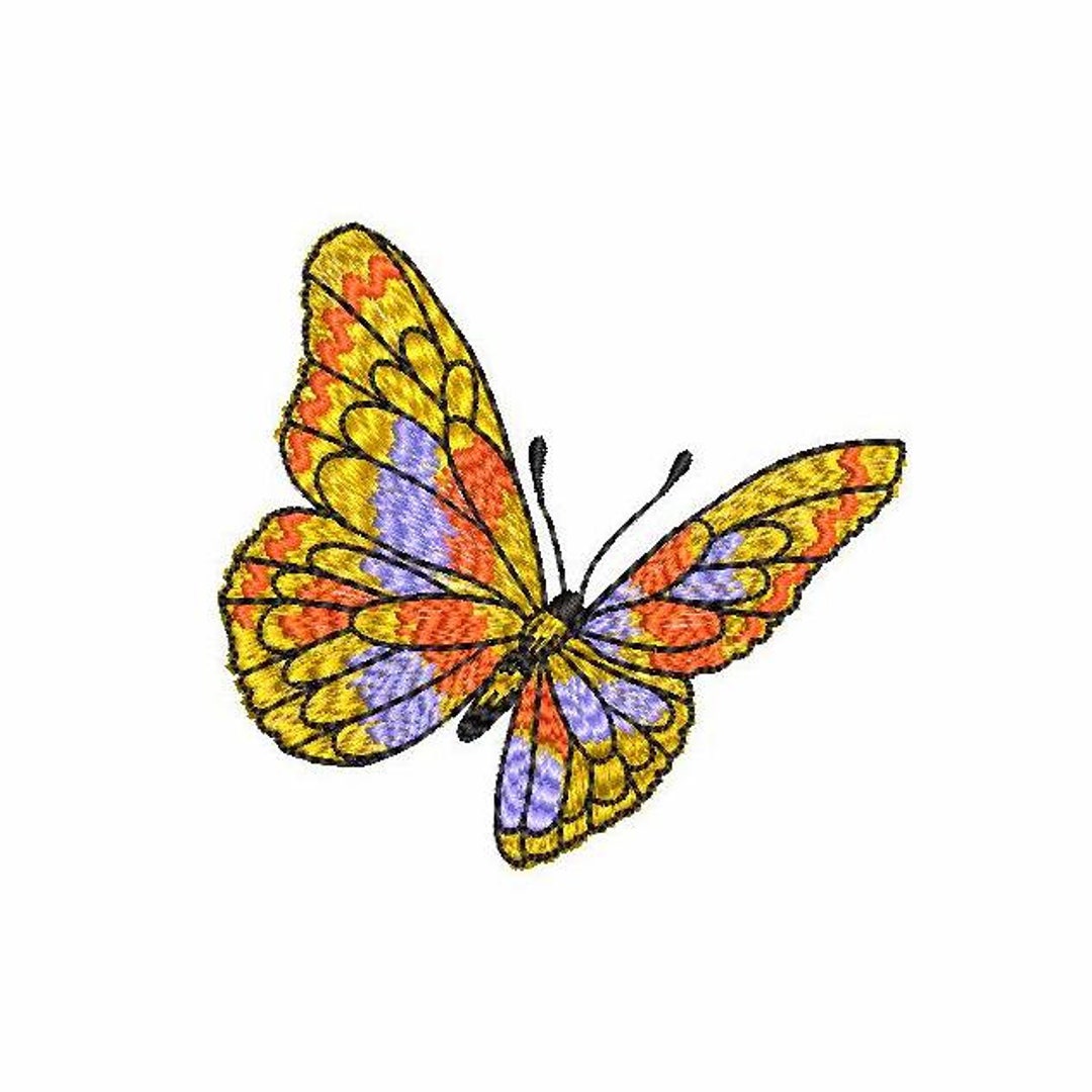 Butterfly Machine Embroidery Design 3 Sizes, Digital Machine Embroidery ...