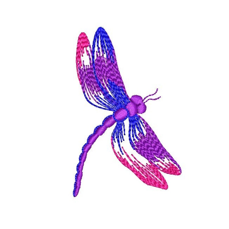 Dragonfly Machine Embroidery Design 3 SIZES, Flying Dragonfly Digital ...