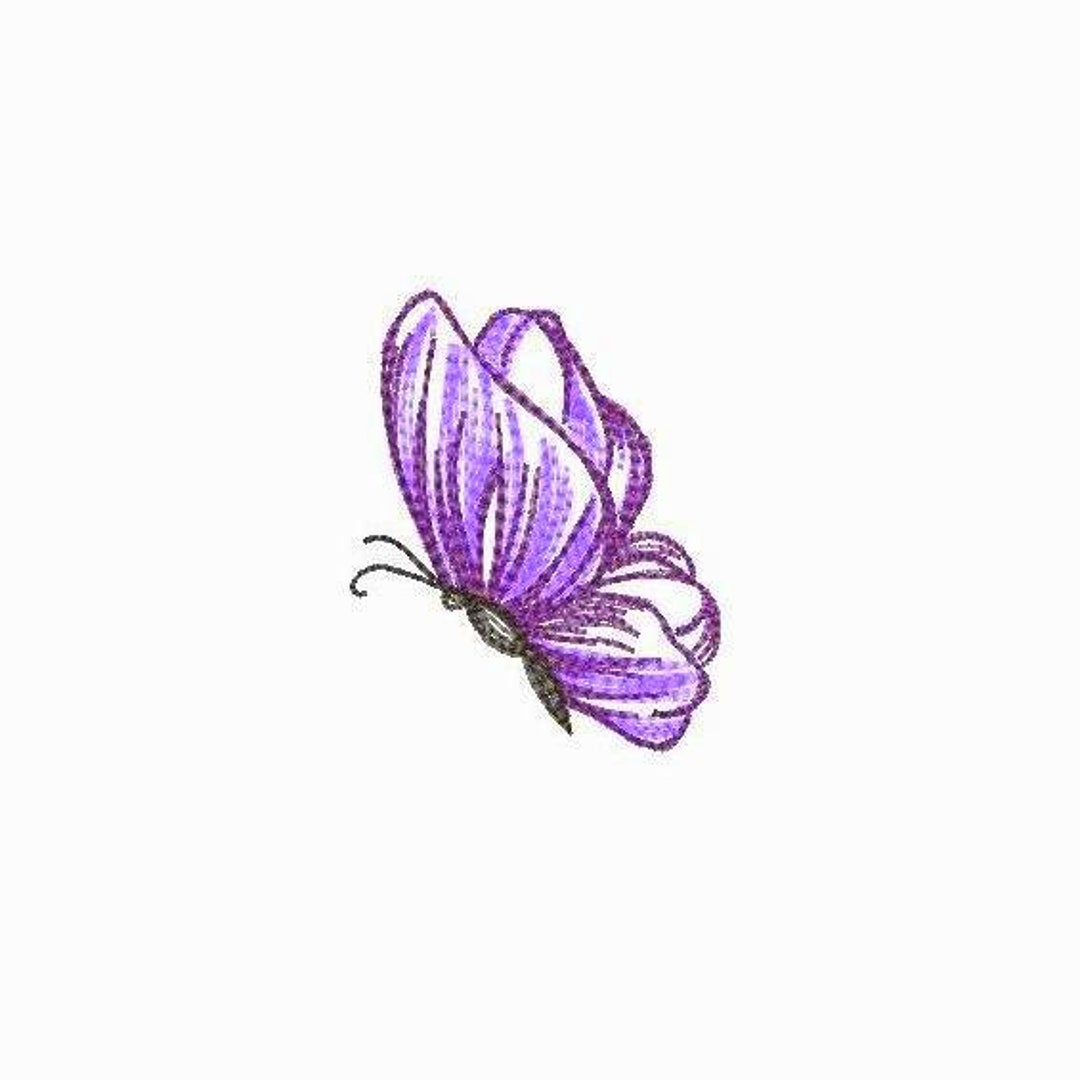 Butterfly Machine Embroidery Design, Machine Embroidery Floral ...
