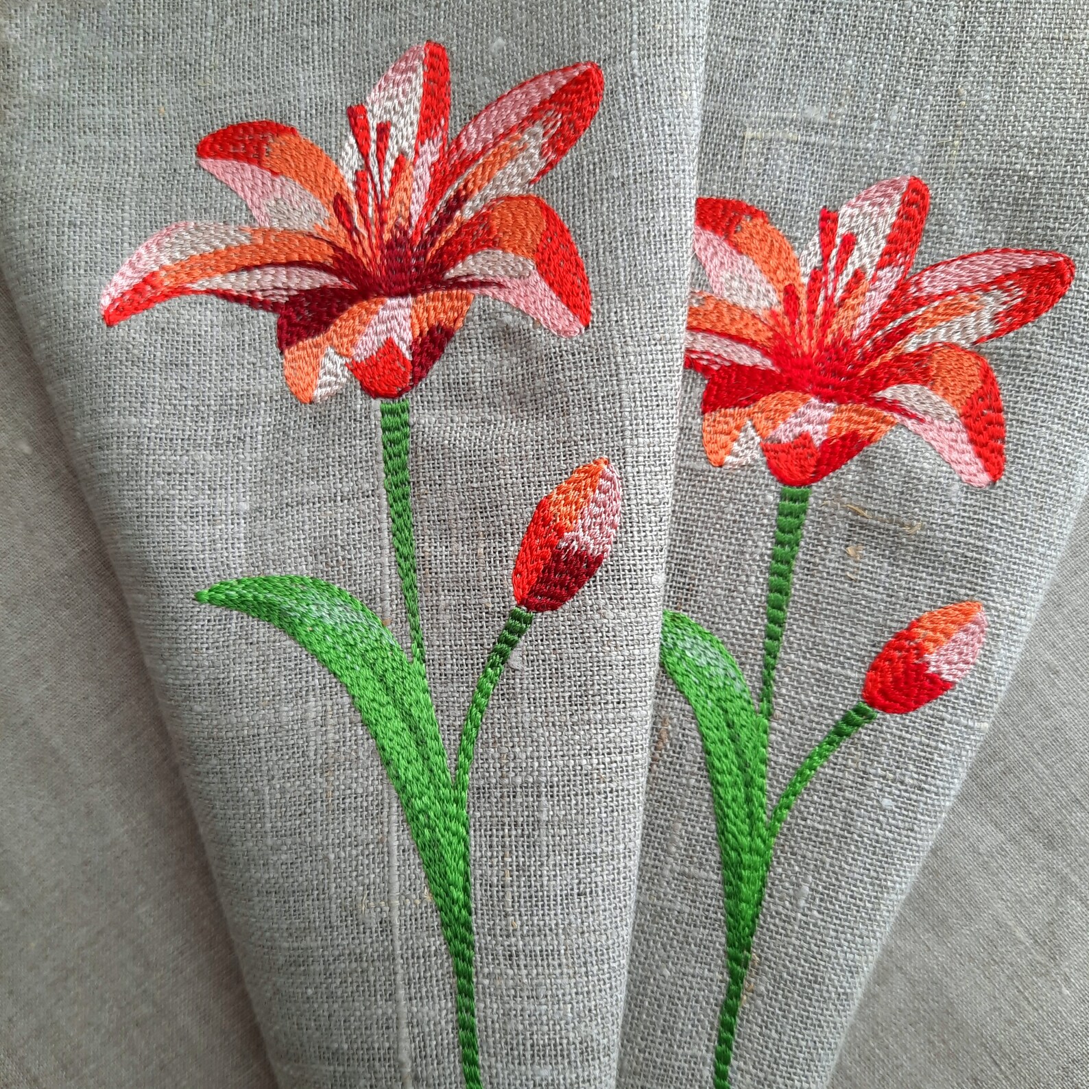 Lily Machine Embroidery Design 3 SIZES Sketch Machine | Etsy