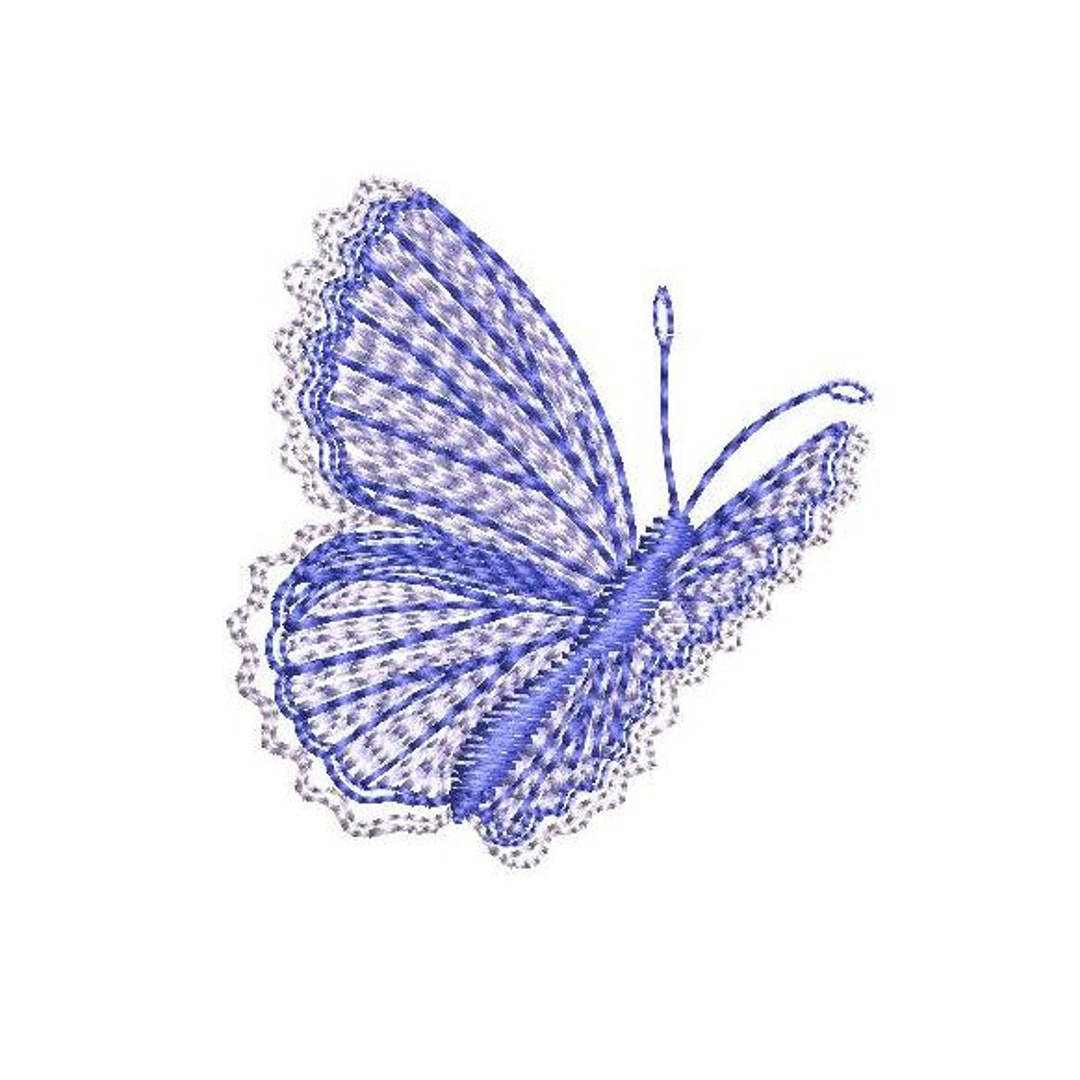 Butterfly Machine Embroidery Design, Machine Embroidery Floral ...