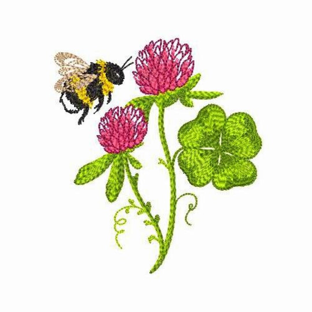 Clover Machine Embroidery Design 3 Sizes, Clover Flowers Digital ...