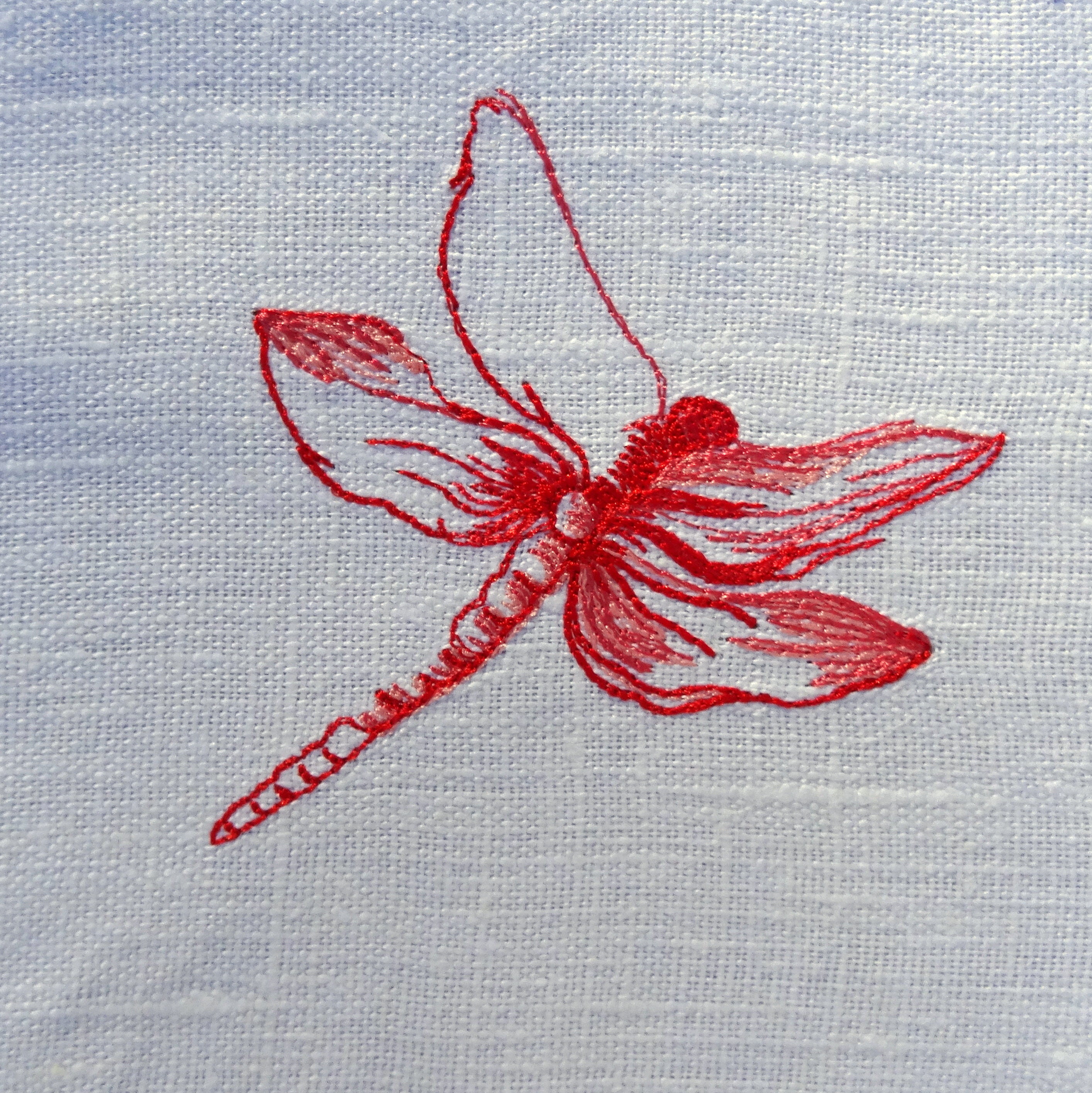 Dragonfly Machine Embroidery Design 2 SIZES Sketch Machine | Etsy