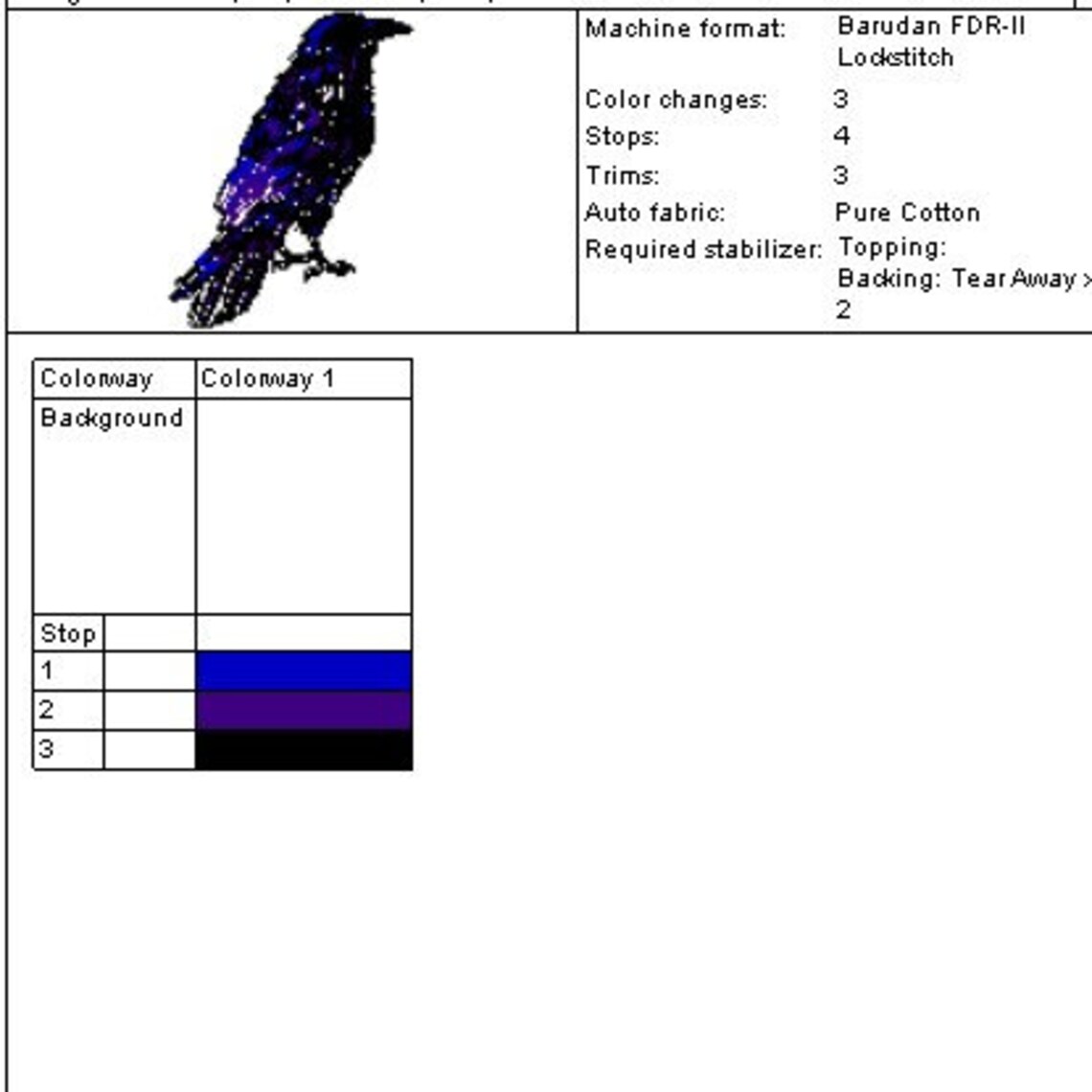 Raven Machine Embroidery Design 6 SIZES Dark Raven | Etsy