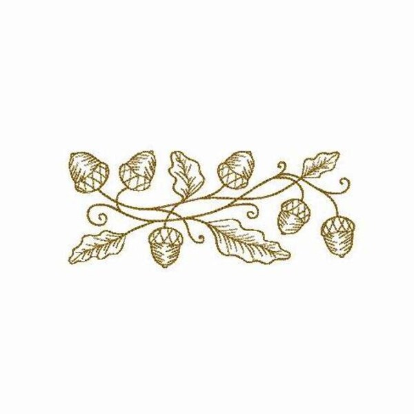Leaves Border Machine Embroidery - Etsy