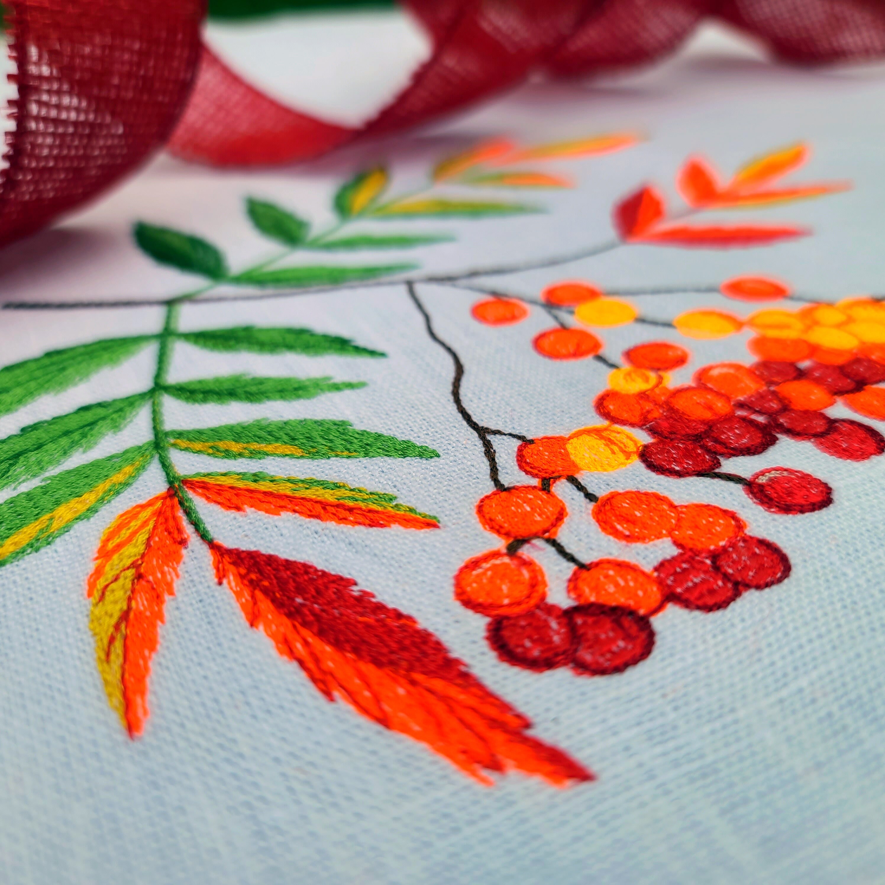 Rowan Branch Machine Embroidery Design Sketch Machine | Etsy