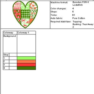 Patchwork Heart Machine Embroidery Design 4 SIZES, Quilted Heart ...