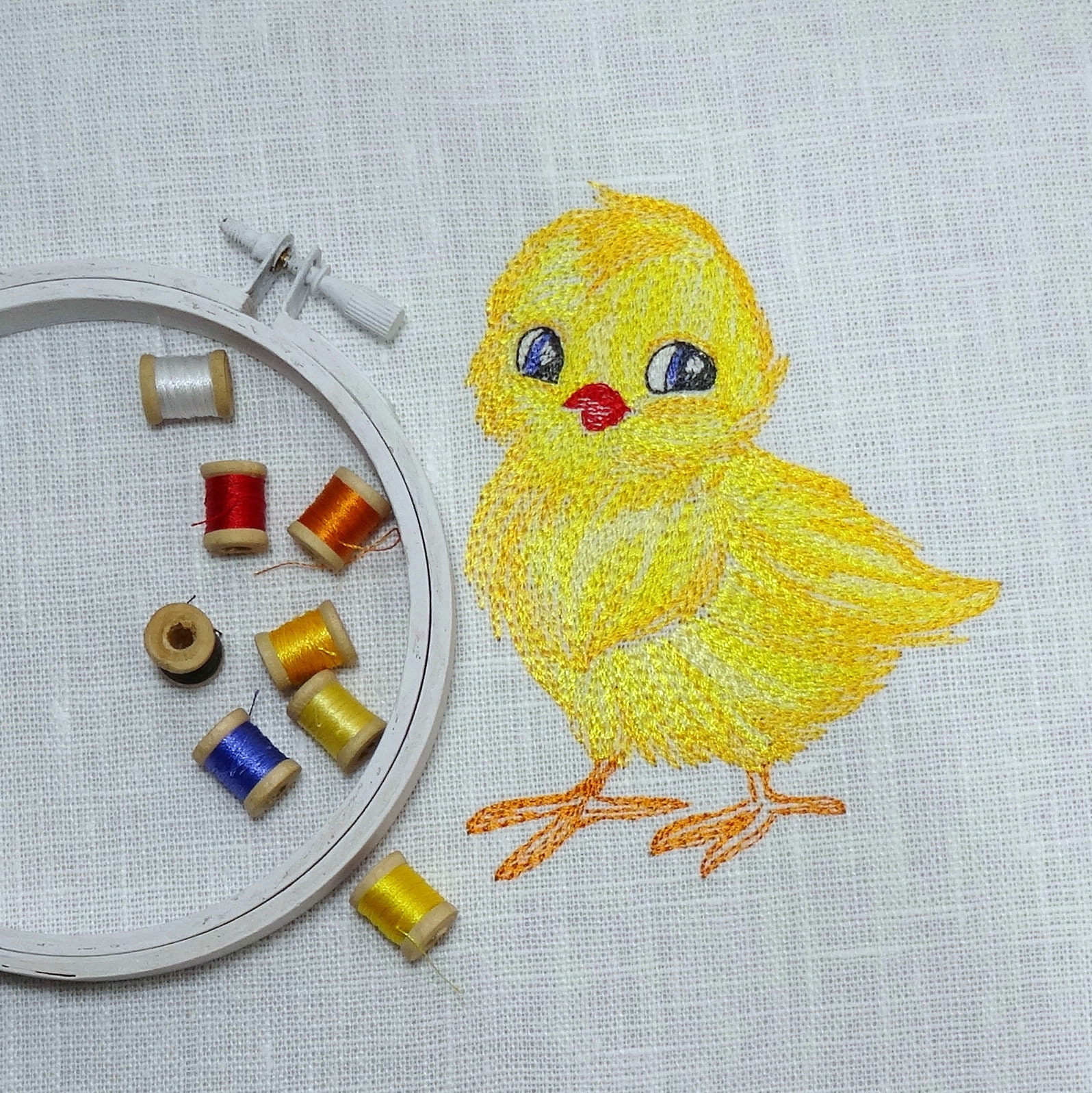 Chick Machine Embroidery Design Sketch Machine Embroidery - Etsy