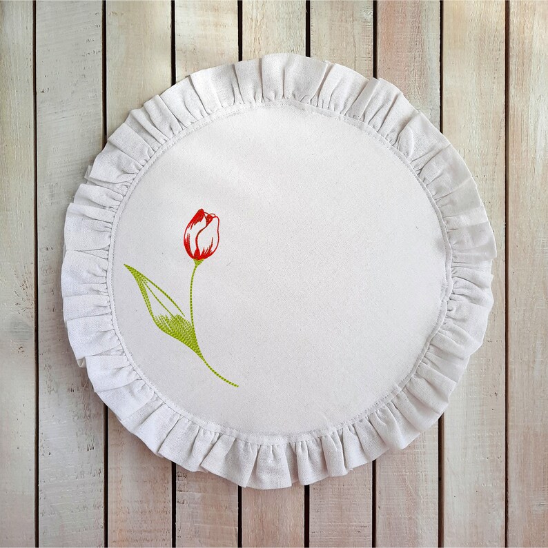 Tulip Machine Embroidery Design 5 SIZES Tulip Flower Digital - Etsy