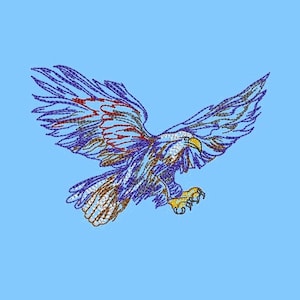 Bald Eagle Machine Embroidery Design 4 SIZES, American Flying Eagle ...
