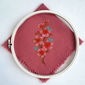 Sakura Machine Embroidery Design, Sakura Branch Digital Embroidery ...