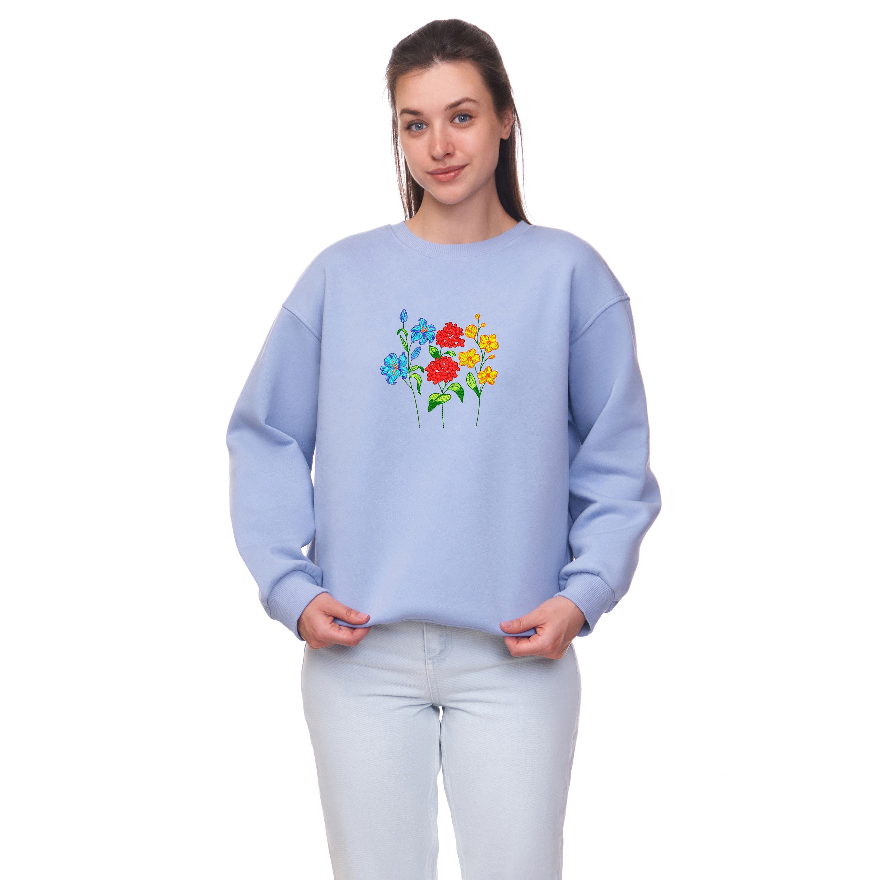 Beautiful Flowers Machine Embroidery Design 3 Sizes, Sketch Machine ...