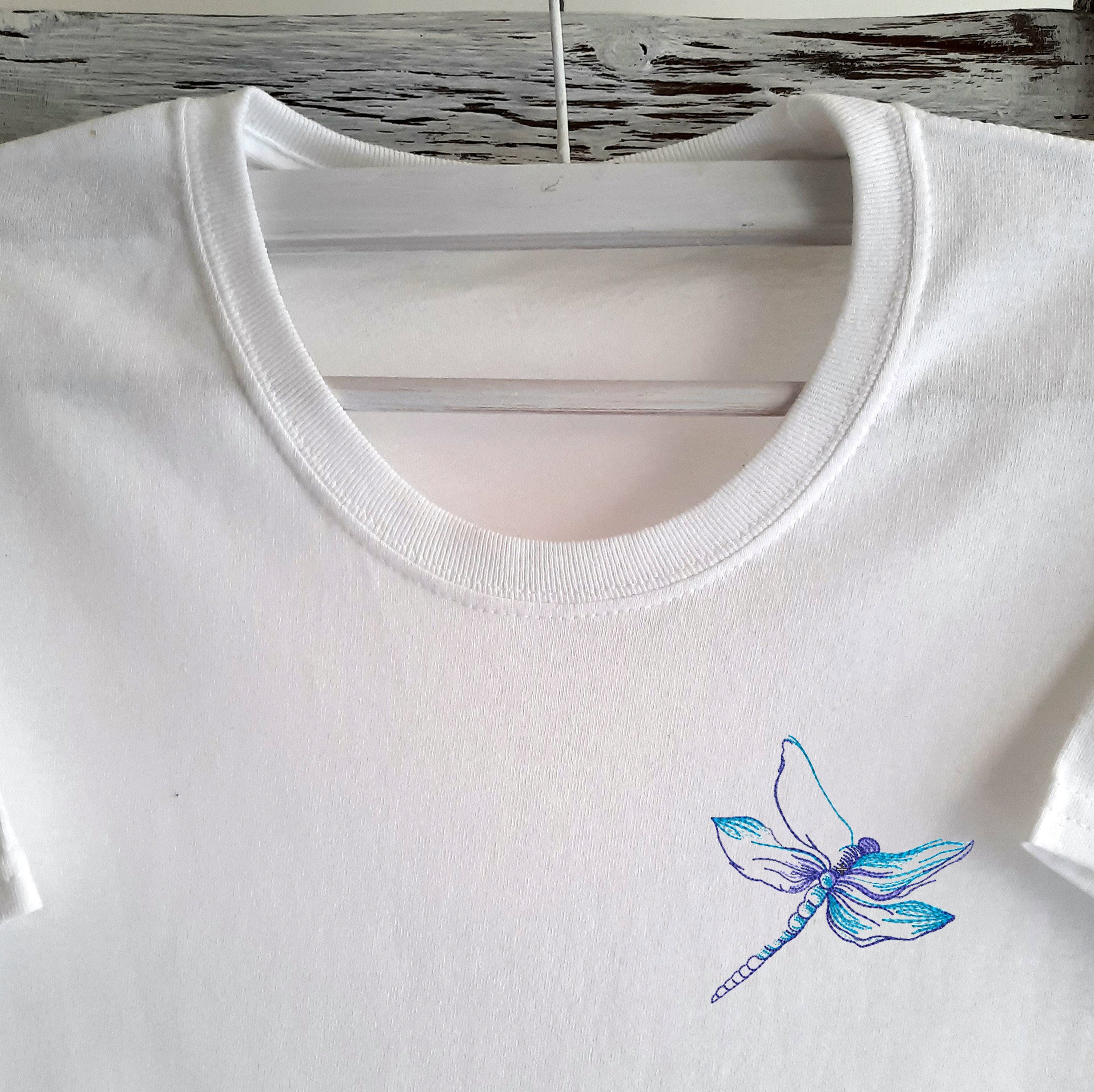 Dragonfly Machine Embroidery Design 2 SIZES Sketch Machine - Etsy