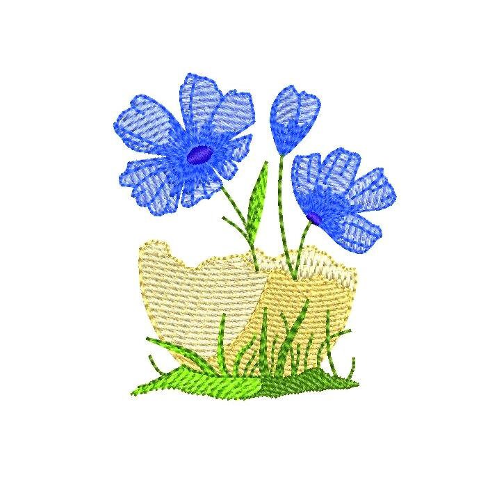 Easter Egg Machine Embroidery Design 3 SIZES Sketch Machine - Etsy