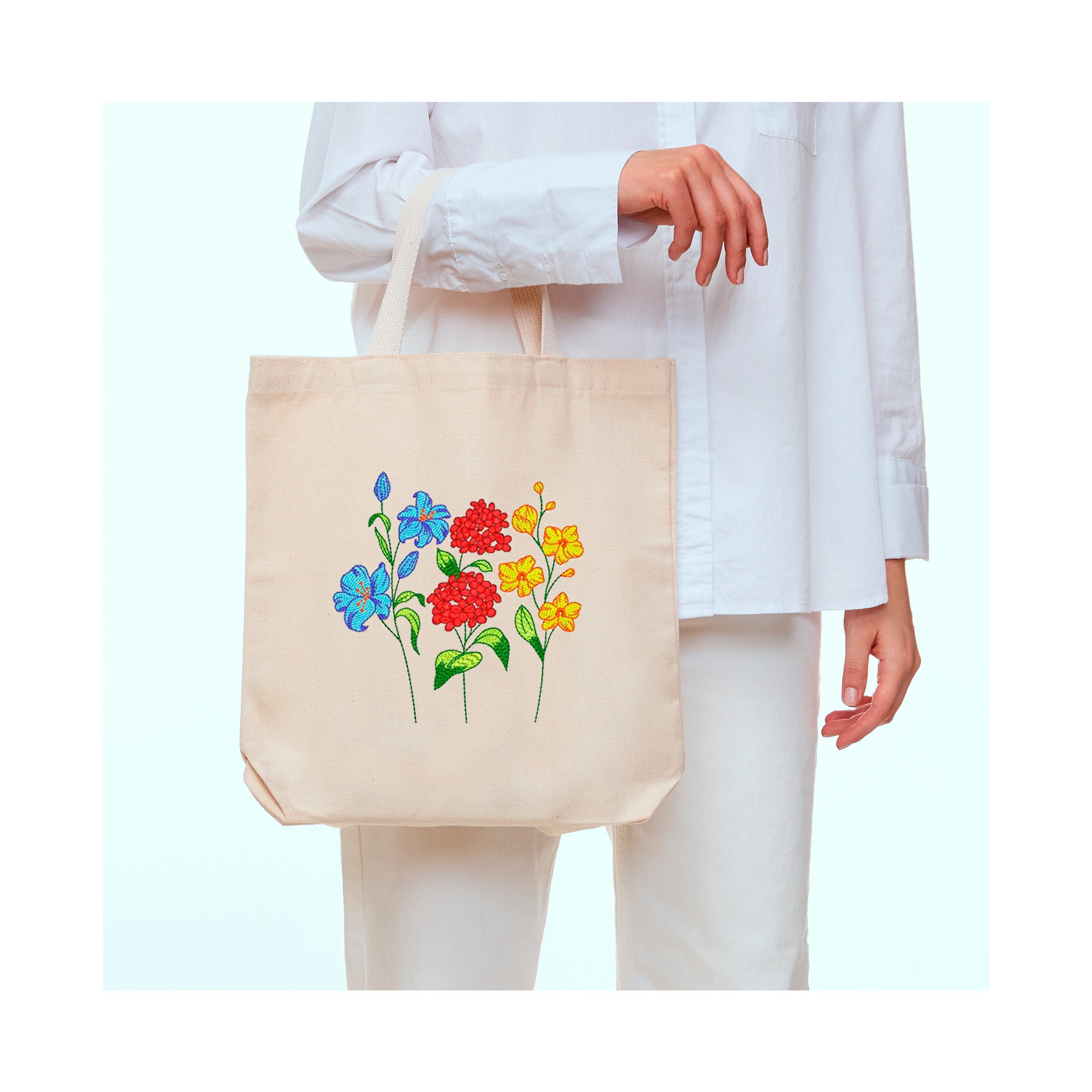 Beautiful Flowers Machine Embroidery Design 3 Sizes, Sketch Machine ...