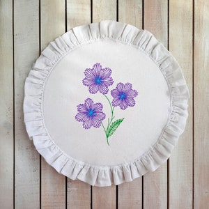 Gerbera Daisy Machine Embroidery Design, Digital Machine Embroidery ...
