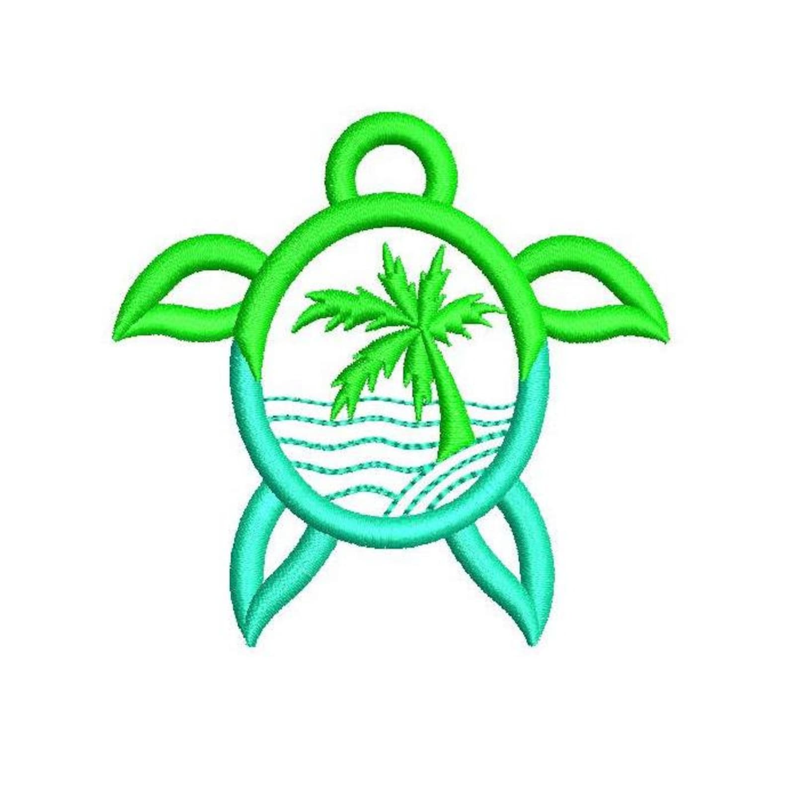 Turtle Machine Embroidery Design - 3 SIZES, Sketch Machine Embroidery ...