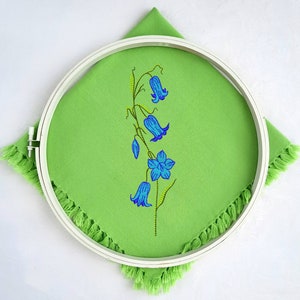 Bellflower Machine Embroidery Design 3 SIZES, Field Bluebell Digital ...