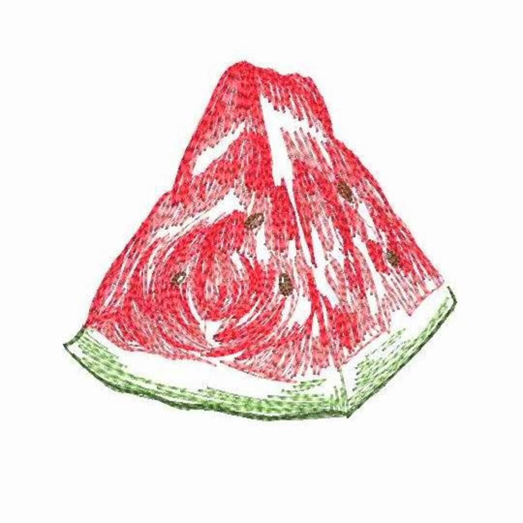 Watermelon Machine Embroidery Design, Sketch Machine Embroidery ...