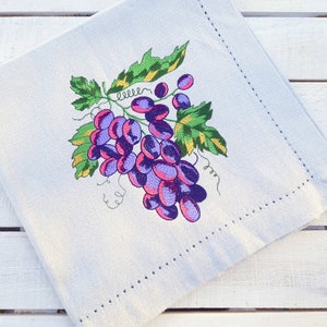 Grape Machine Embroidery Design 3 SIZES, Bunch of Grapes Digital ...