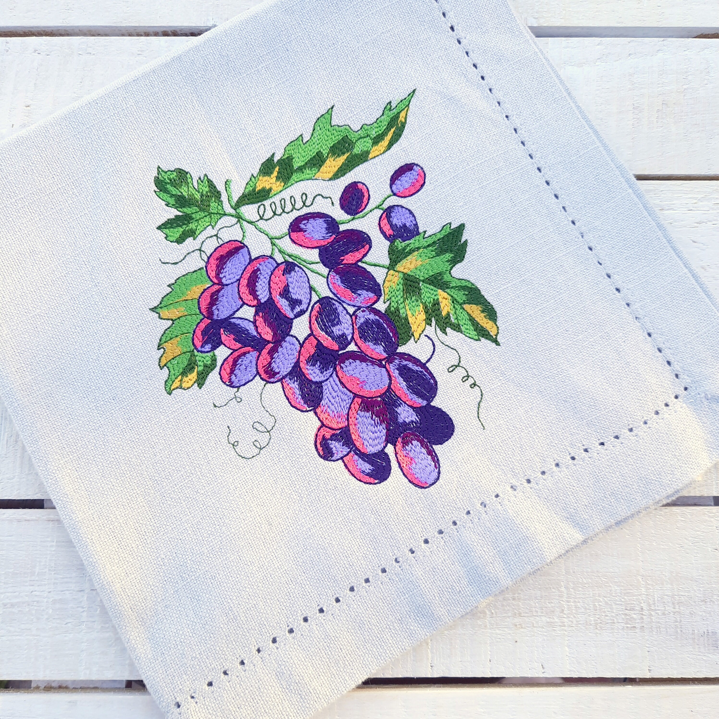 Grape Machine Embroidery Design 3 SIZES, Bunch of Grapes Digital ...