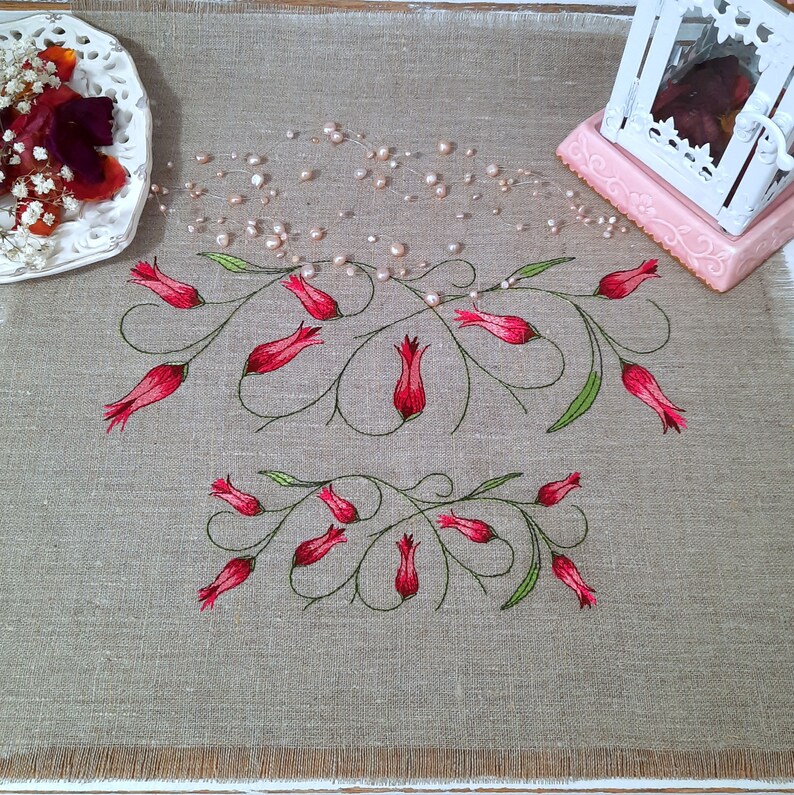 Tulips Border Machine Embroidery Design 5 SIZES Sketch - Etsy