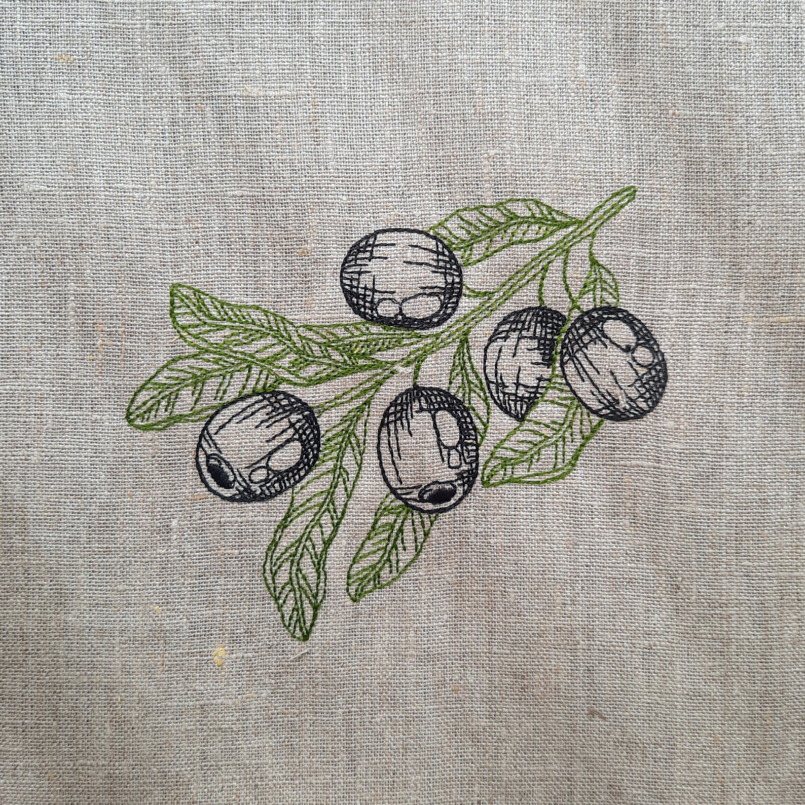Olive Branch Machine Embroidery Design 4 SIZES Sketch Machine - Etsy