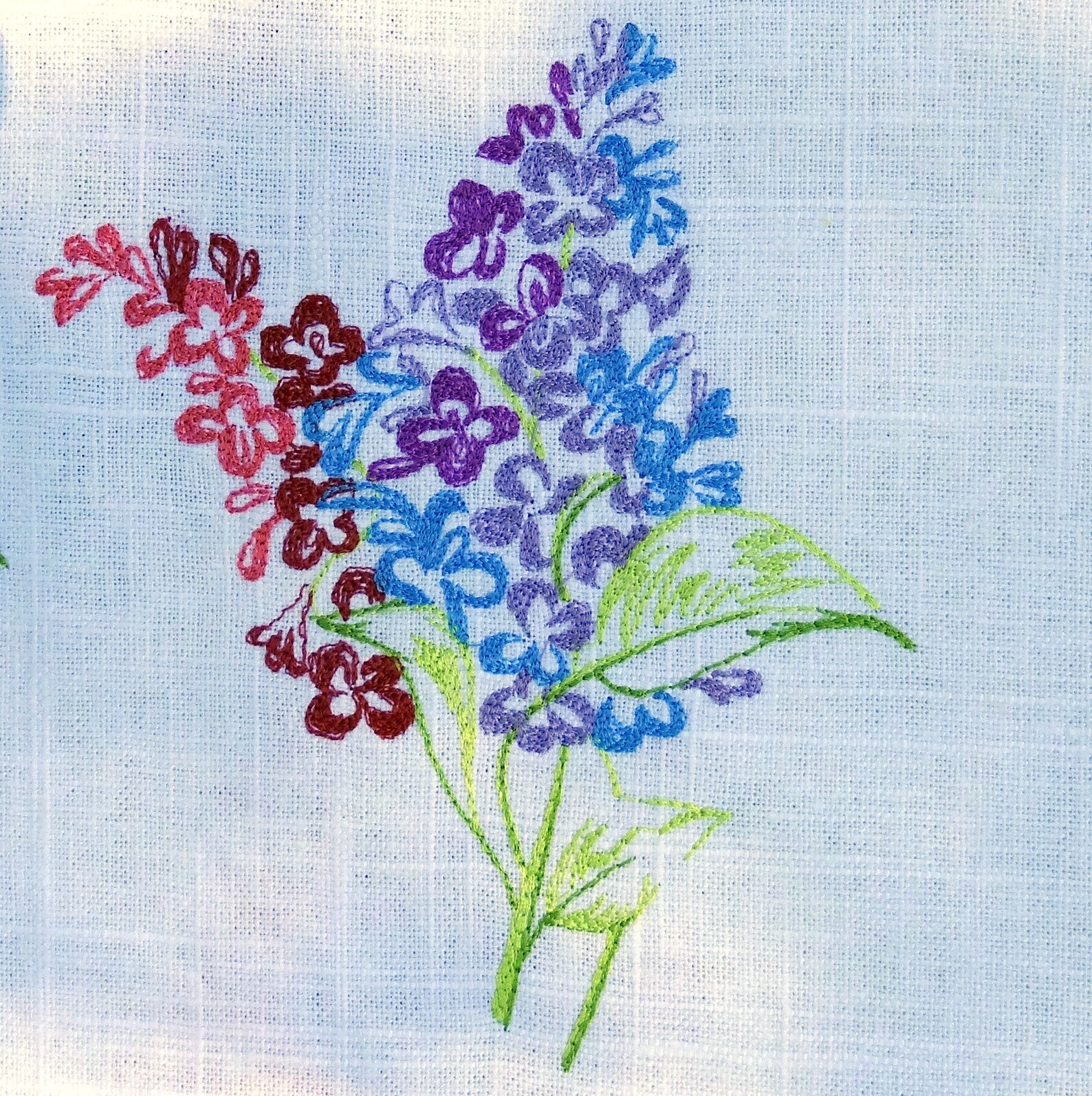 Lilac Machine Embroidery Design Sketch Machine Embroidery Etsy