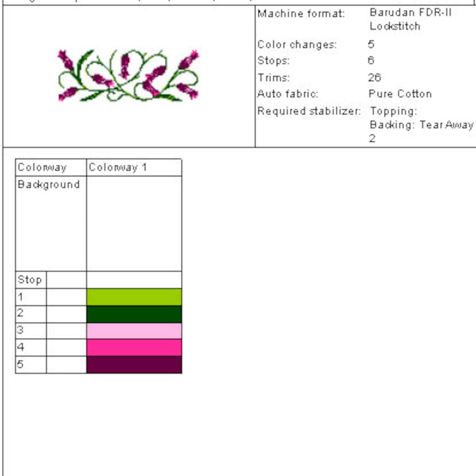 Tulips Border Machine Embroidery Design 5 SIZES Sketch - Etsy