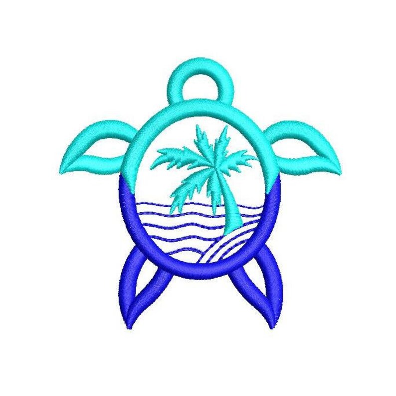 Turtle Machine Embroidery Design - 3 SIZES, Sketch Machine Embroidery ...