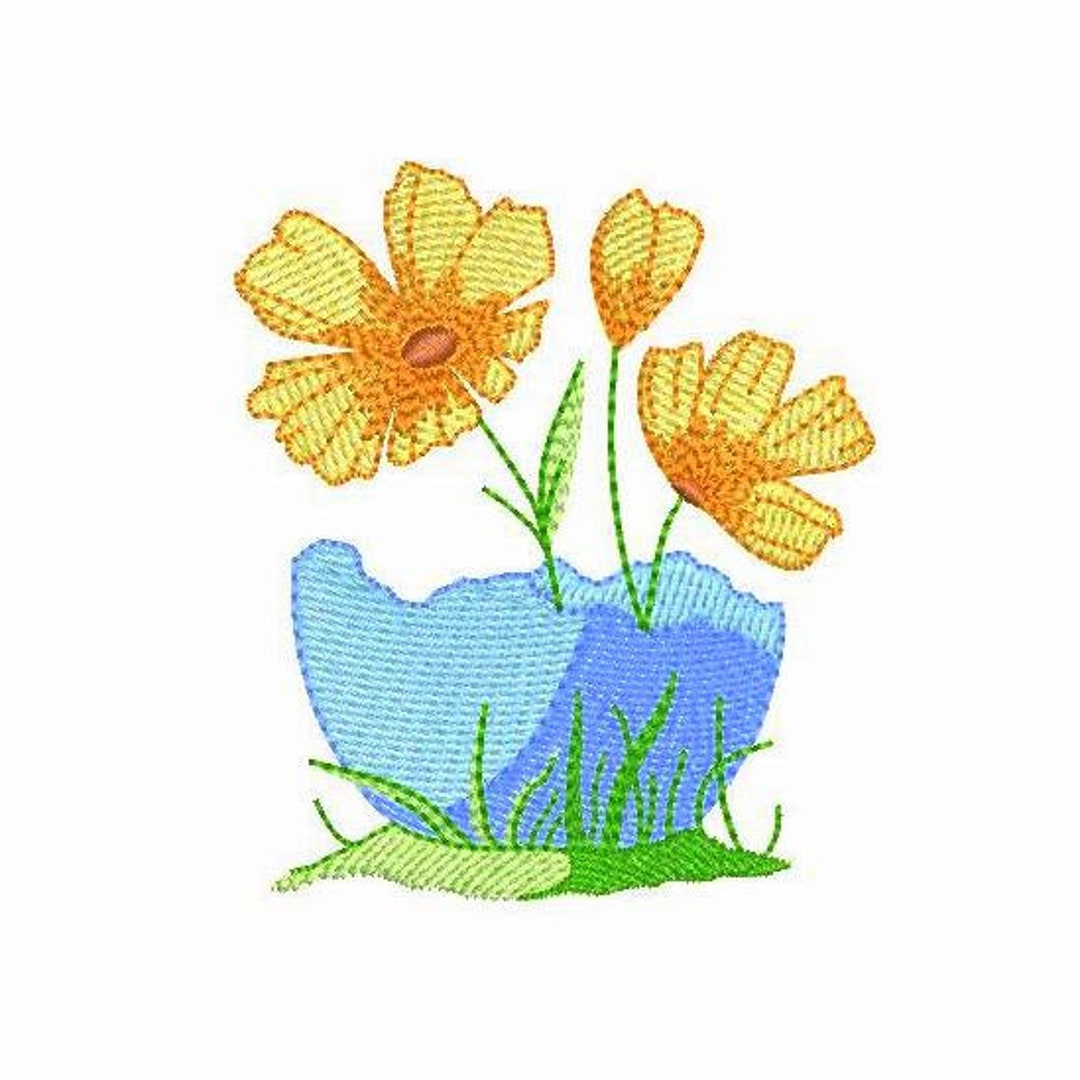 Easter Egg Machine Embroidery Design 3 SIZES, Sketch Machine Embroidery ...
