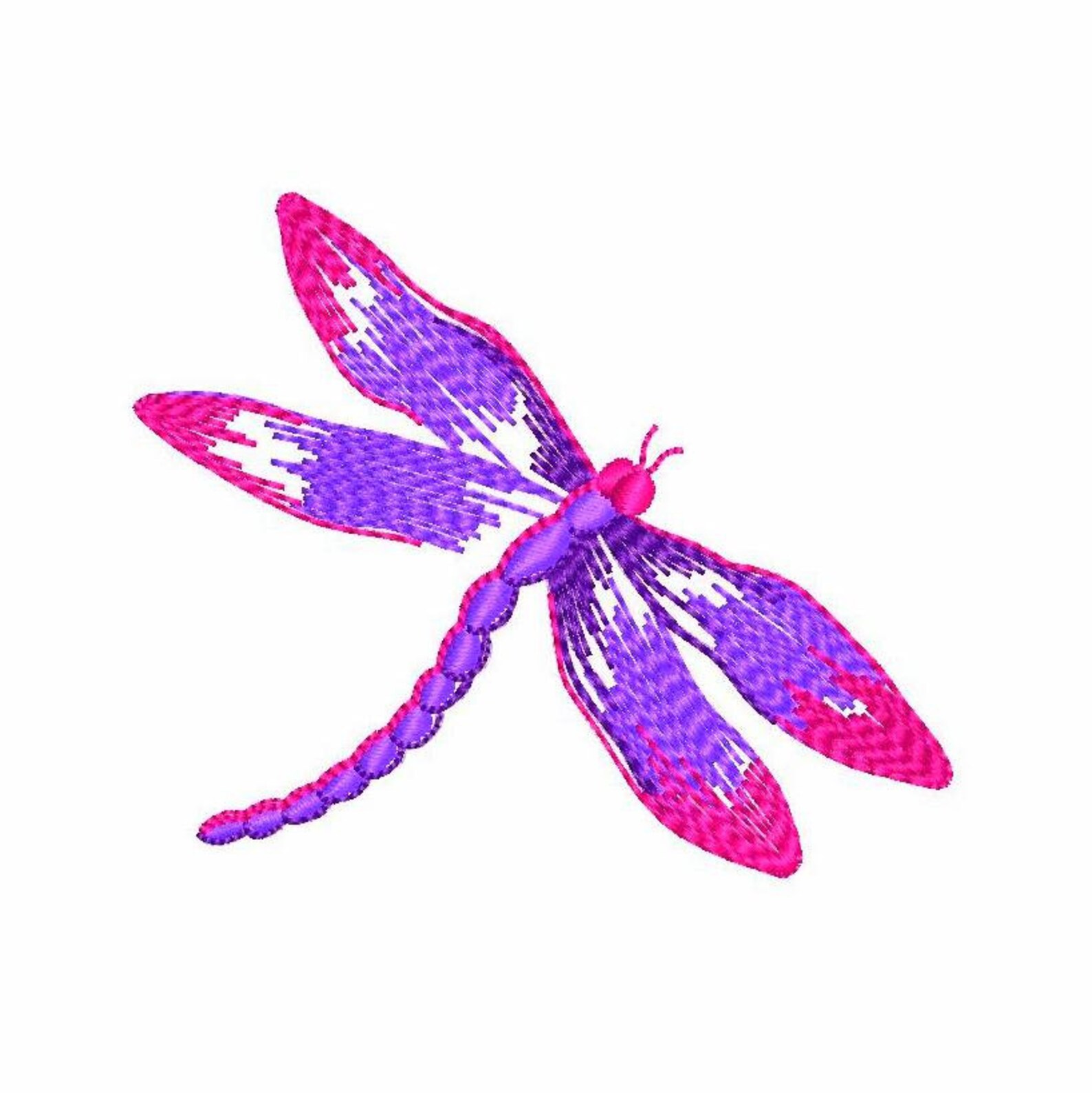 Dragonfly Machine Embroidery Design 3 SIZES Sketch Machine | Etsy