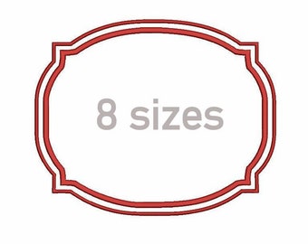 Vintage Funky Patch Frame 2 Applique Machine Embroidery Design - Etsy