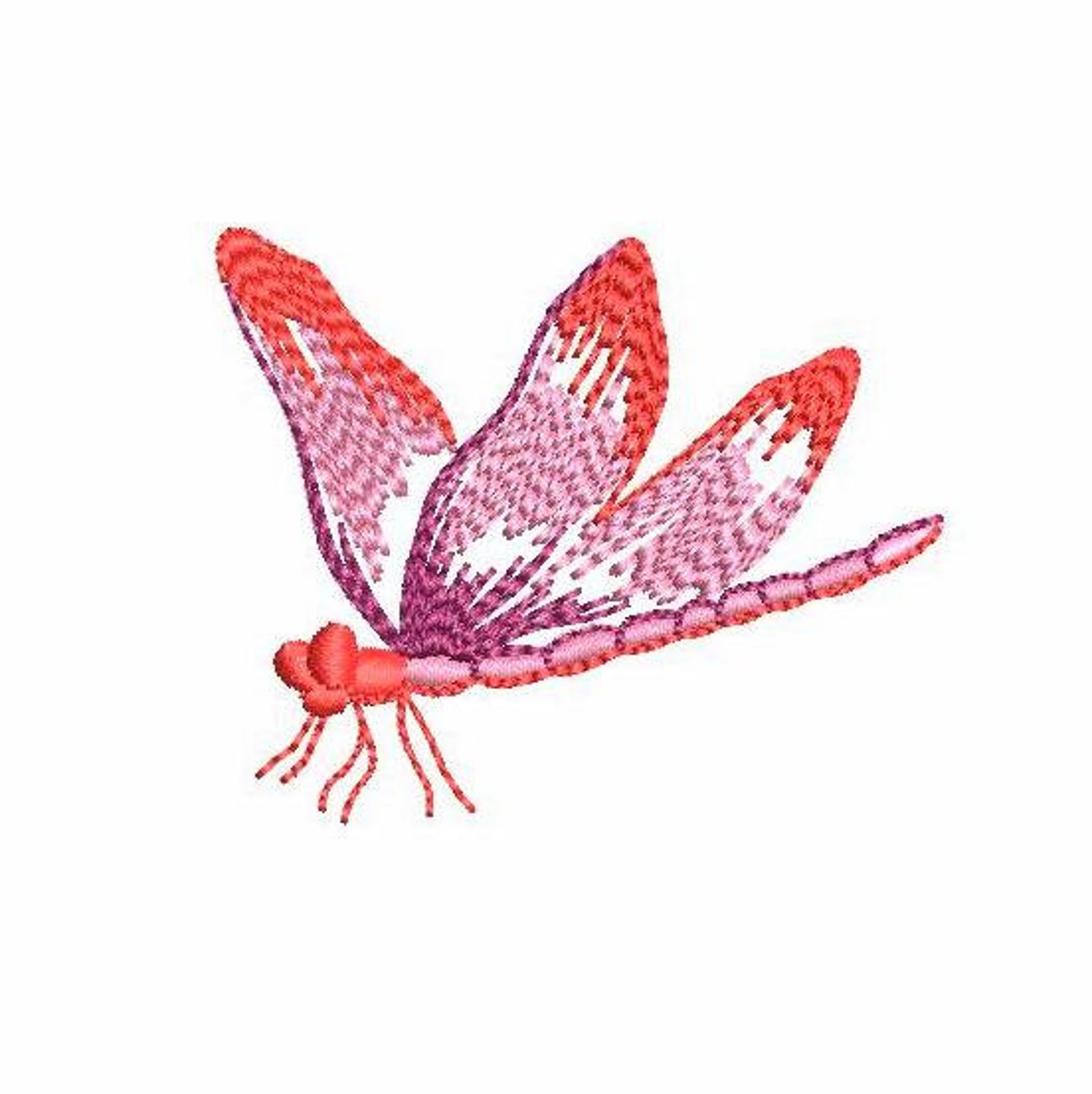 Dragonfly Machine Embroidery Design 3 SIZES Sketch Machine - Etsy