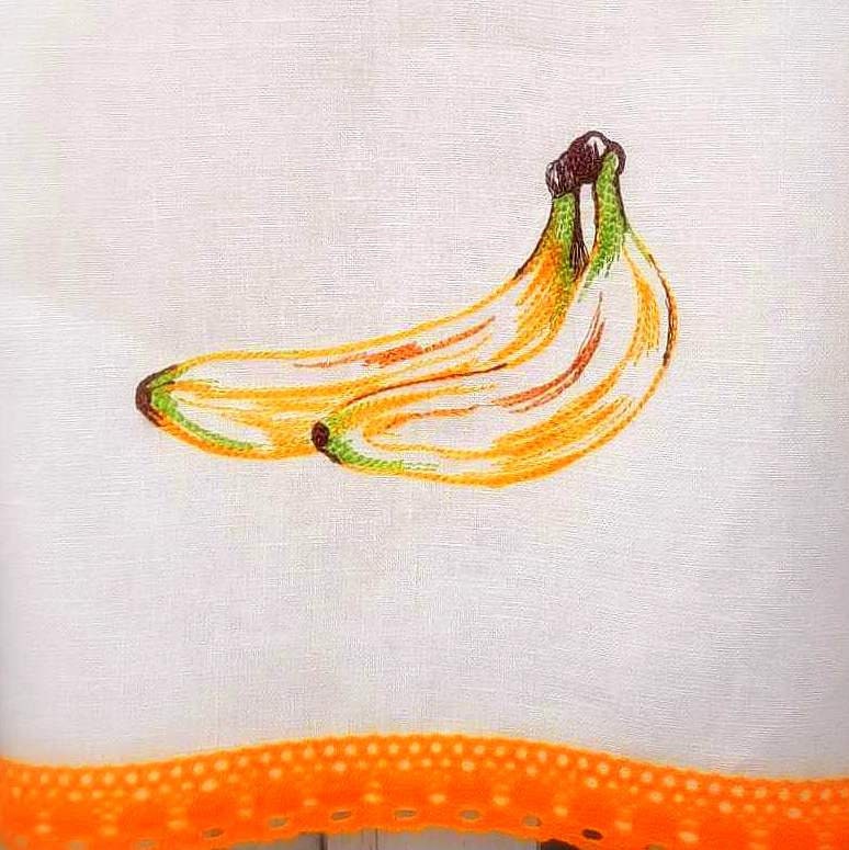 Bananas Machine Embroidery Design Banana Bunch Fruit | Etsy