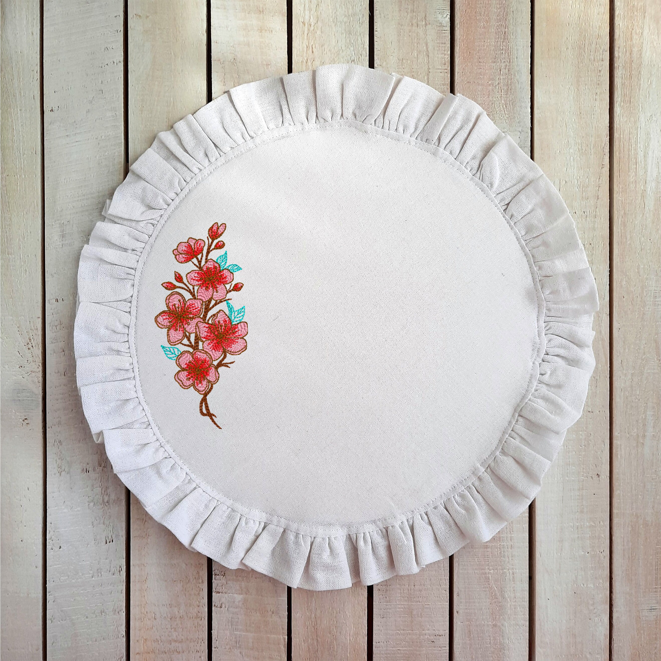 Sakura Machine Embroidery Design, Sakura Branch Digital Embroidery ...