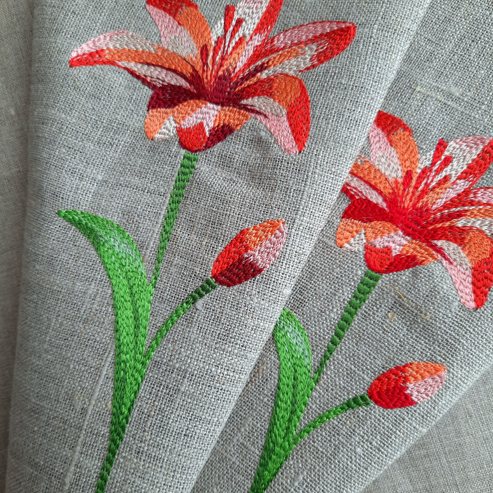 Lily Machine Embroidery Design 3 SIZES Sketch Machine | Etsy